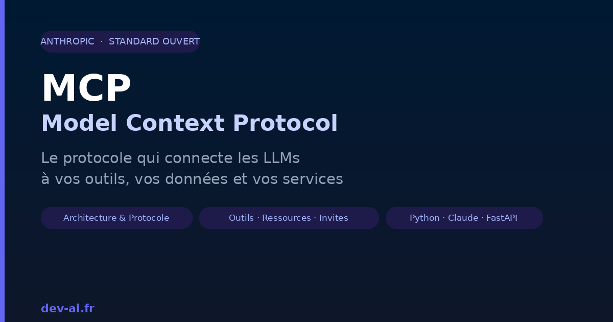 MCP (Model Context Protocol) : le standard qui connecte les LLMs au ...